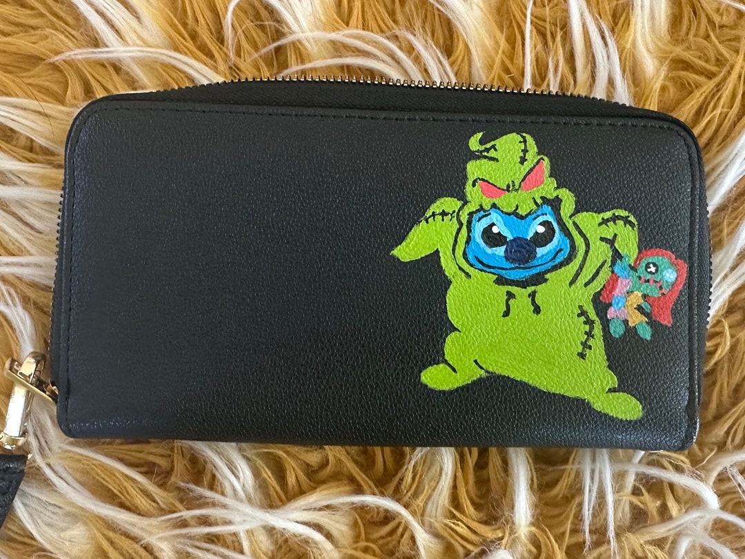 Hand Painted Disney Inspired Zip Wallet - Etsy
