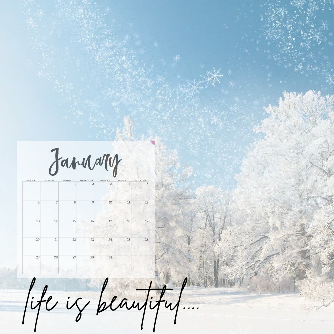 Editable Calendar Canva Templates - Etsy