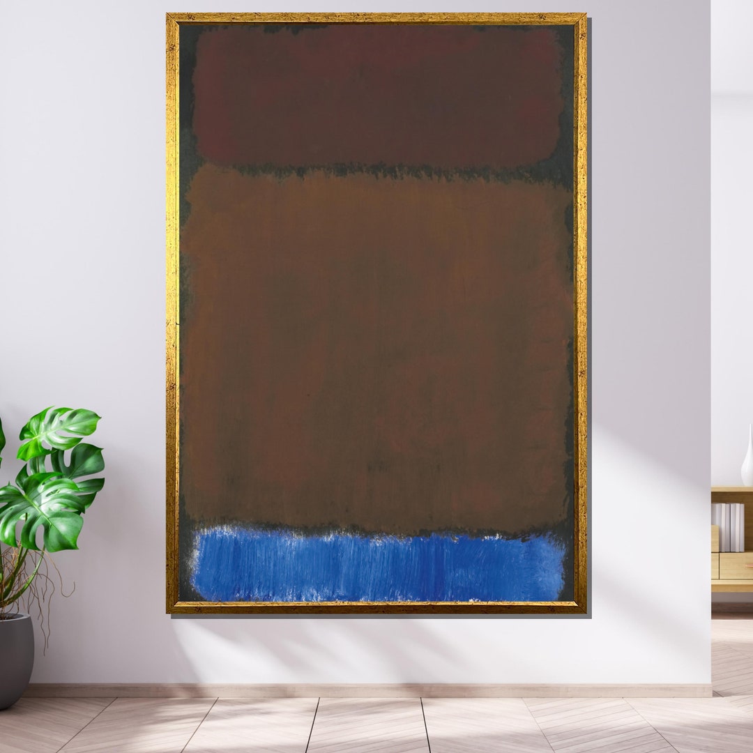 Mark Rothko, Dark Abstract Canvas Art, Modern Minimalist Wall Art ...