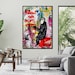 Graffiti Chimp Canvas, Urban Art Poster, Inspirational Wall Art, Animal ...