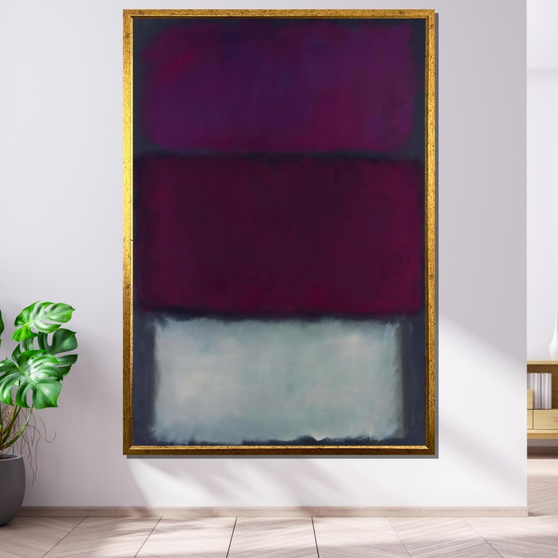 Plum Abstract Art - Etsy