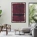 Rothko Inspired Maroon and Black Abstract Canvas Art, Ready to Hang - Etsy