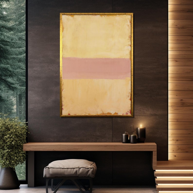 Rothko Style Canvas, Yellow Abstract Art, Modern Wall Decor - Etsy