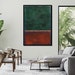 Rothko Green and Red Canvas, Abstract Color Field Art, Modern ...