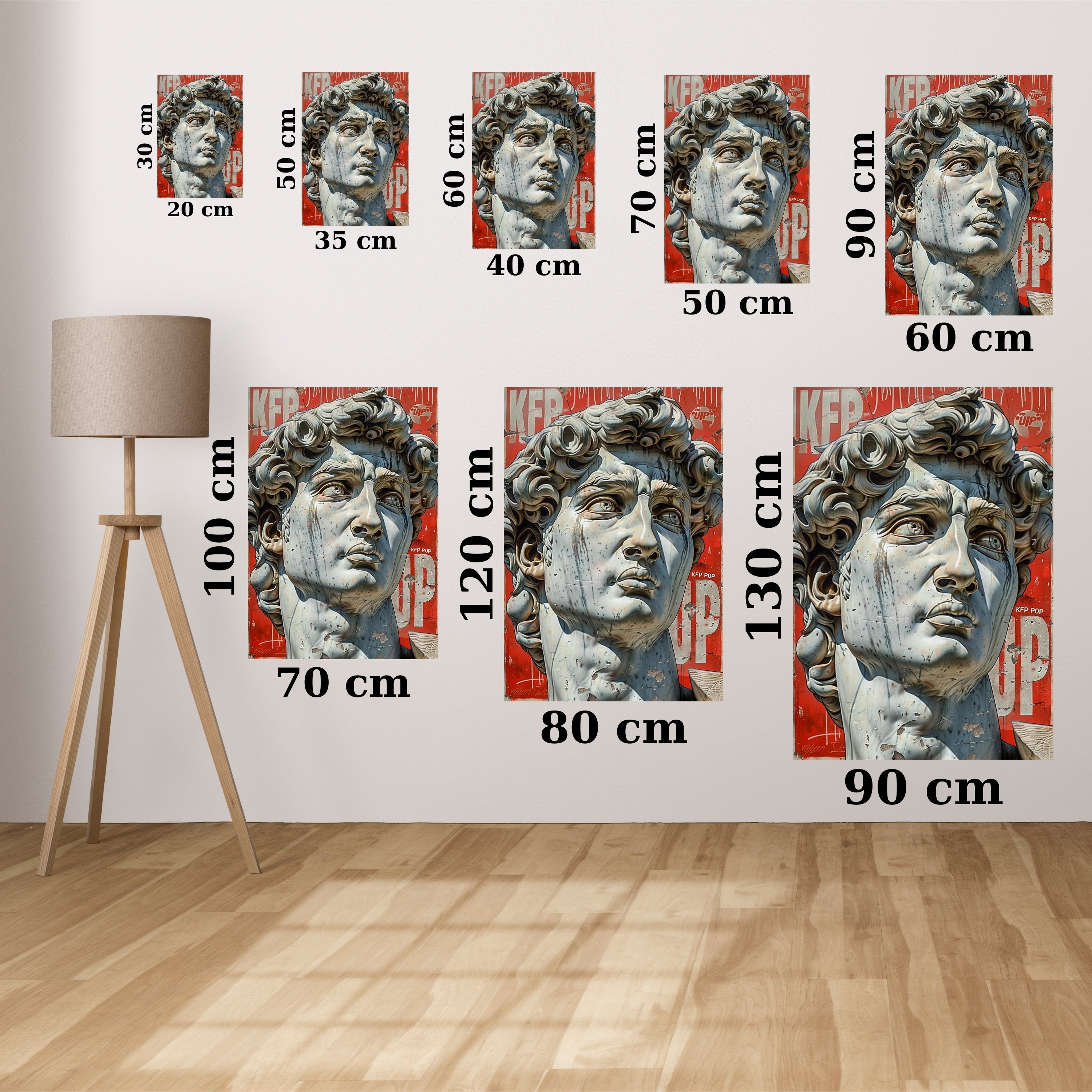 Classical Bust Graffiti Canvas Print, Urban Renaissance Wall Art - Etsy
