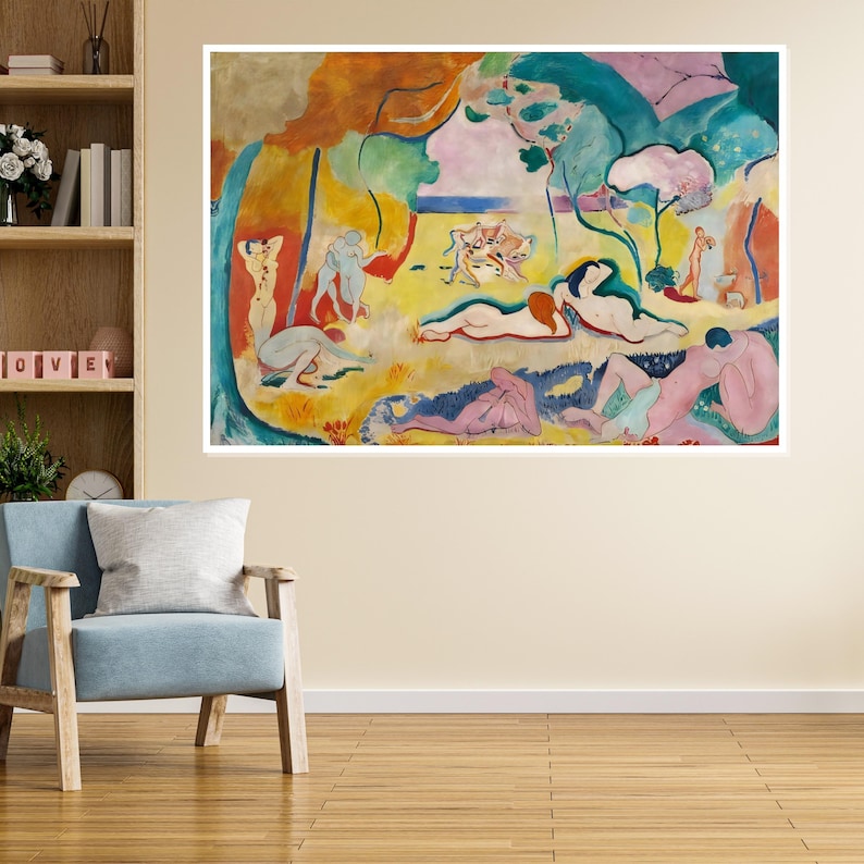Henri Matisse Landscape Art, Bathers in Nature Canvas, Colorful Wall ...