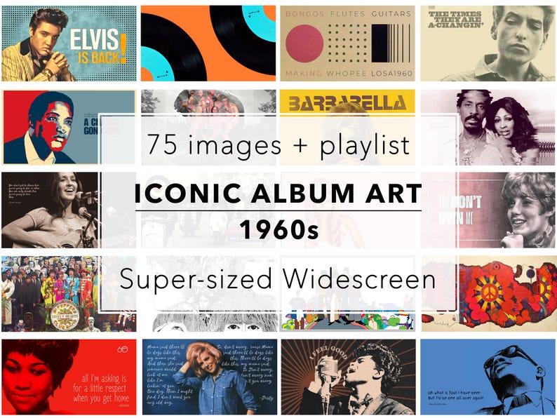 1960s Album Artwork Super-sized for Samsung Frame TV | Immediate ...
