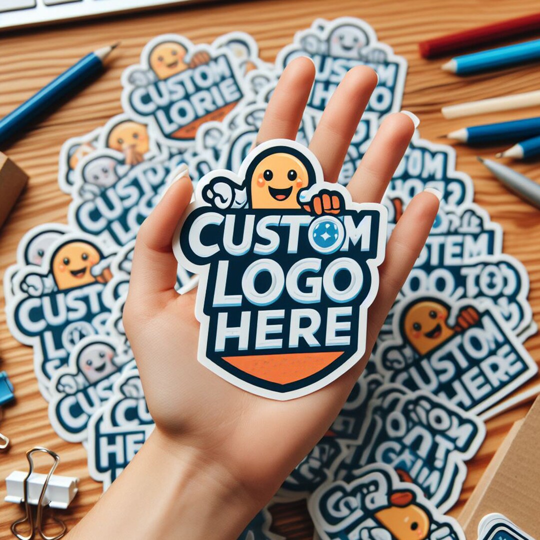 Custom Vinyl Logo Stickers, Bulk Personalized Waterproof Stickers, Any ...