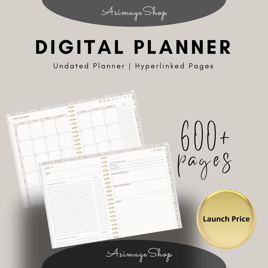 Ultimate Bullet Journal Bundle: 600 Printable Pages With Habit Trackers ...