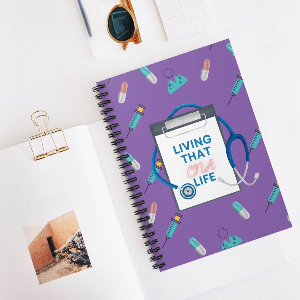 Living That CNA Life Spiral Notebook Narrow Ruled - Etsy