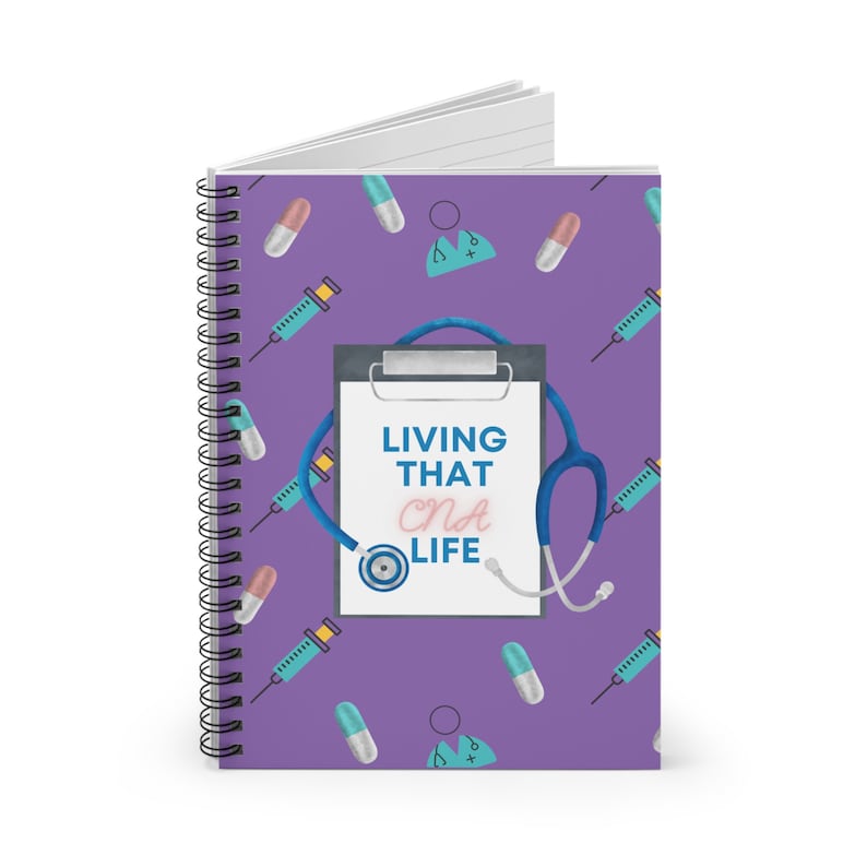 Living That CNA Life Spiral Notebook Narrow Ruled - Etsy