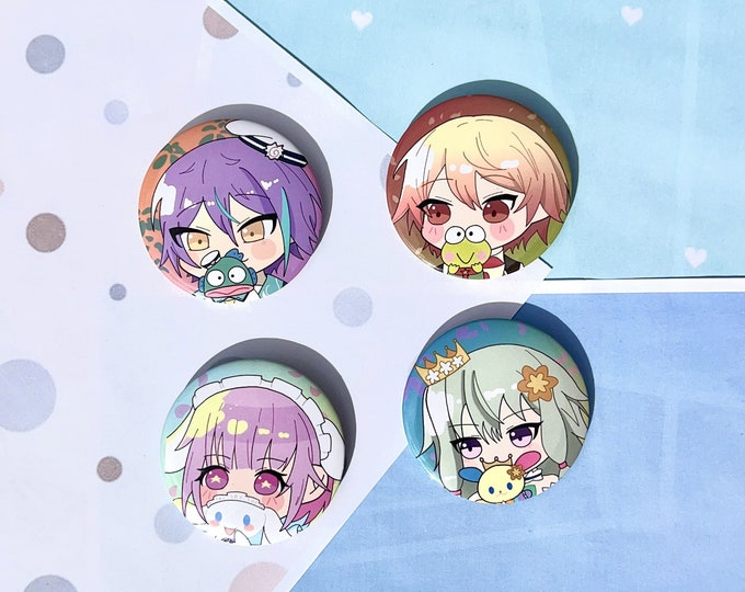 Project Sekai Wxs Button Pins | Tsukasa, Rui, Emu, Nene - Etsy