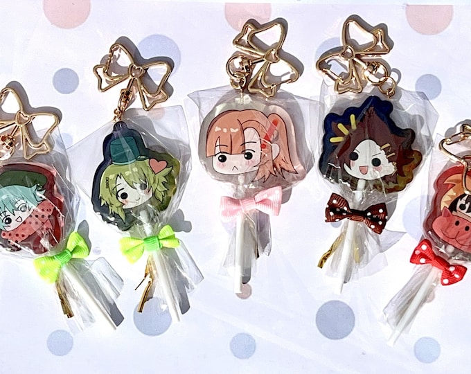 FINAL RESTOCK- YTTD Lollipop Keychains | Sou, Kanna, Sara, Joe, Gin - Etsy