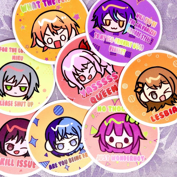 Pjsk Stickers - Etsy