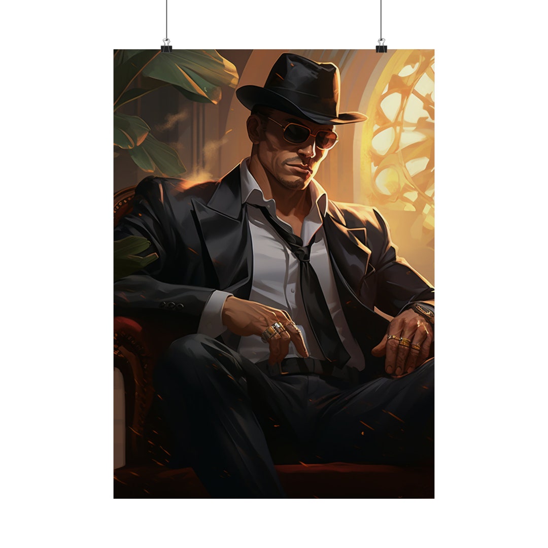 Powerful Mafia Boss Masculine Strength Suit Cool Badass Matte - Etsy