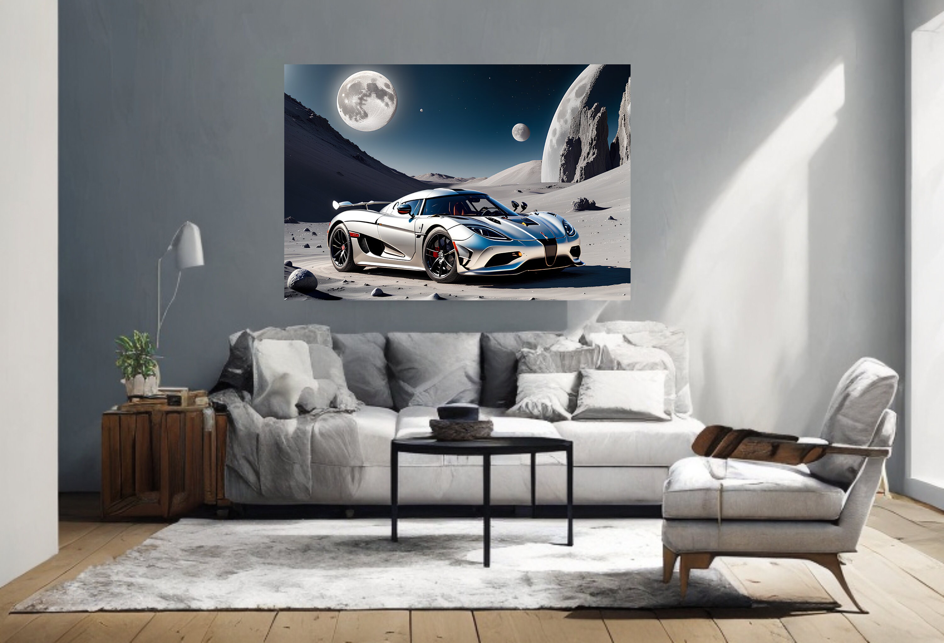 Space Supercar Wallpaper, Galactic Theme, Galaxy, Wall Decor, Room ...