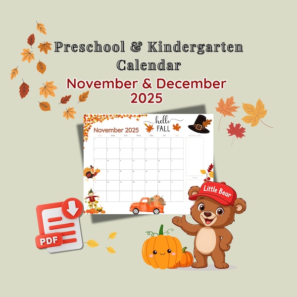 November Calendar 2 - Etsy