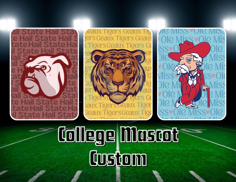 CUSTOM College Mascot Wall Art Design digital Download, Room Decor ...