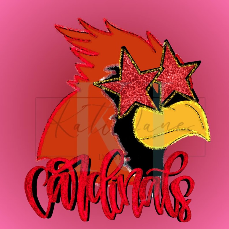 Cardinal Preppy Custom Design PNG | Digital Download - Etsy