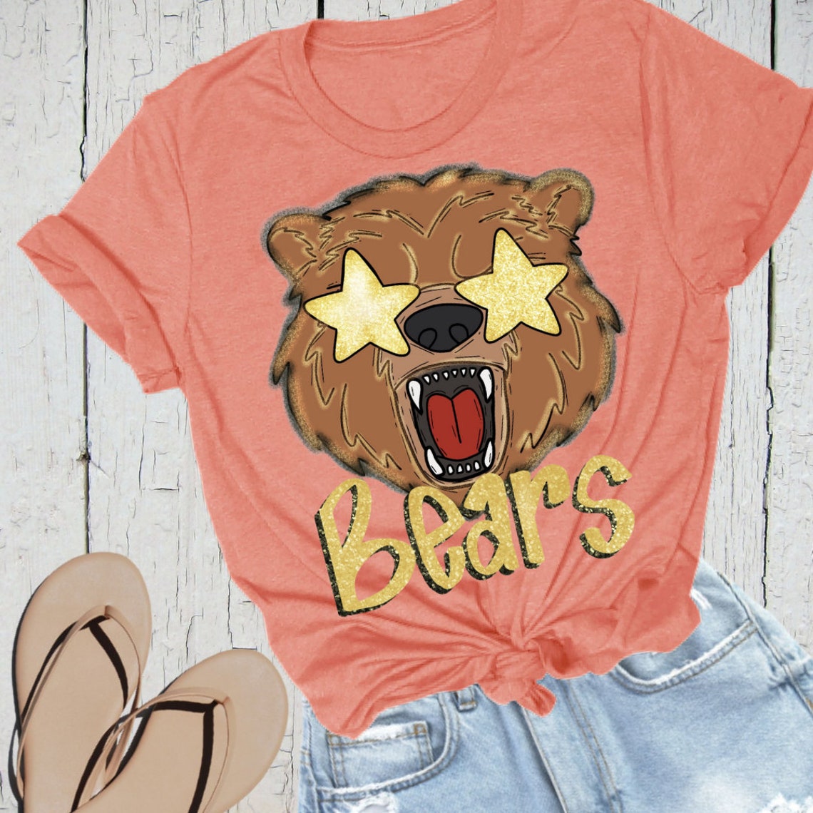 Download Bears Preppy PNG, Bears Mascot PNG - Etsy