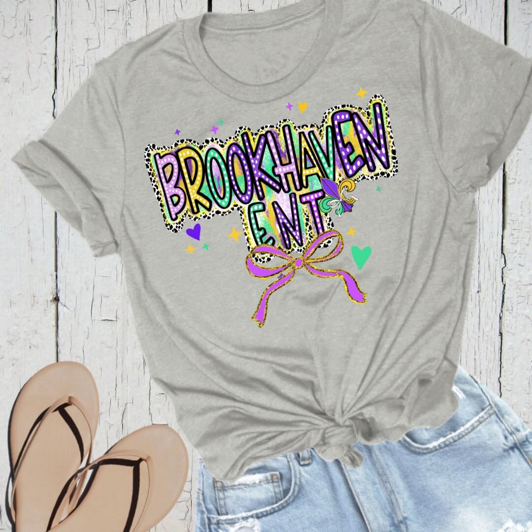 Brookhaven ENT Custom Mardi Gras Design.png - Etsy