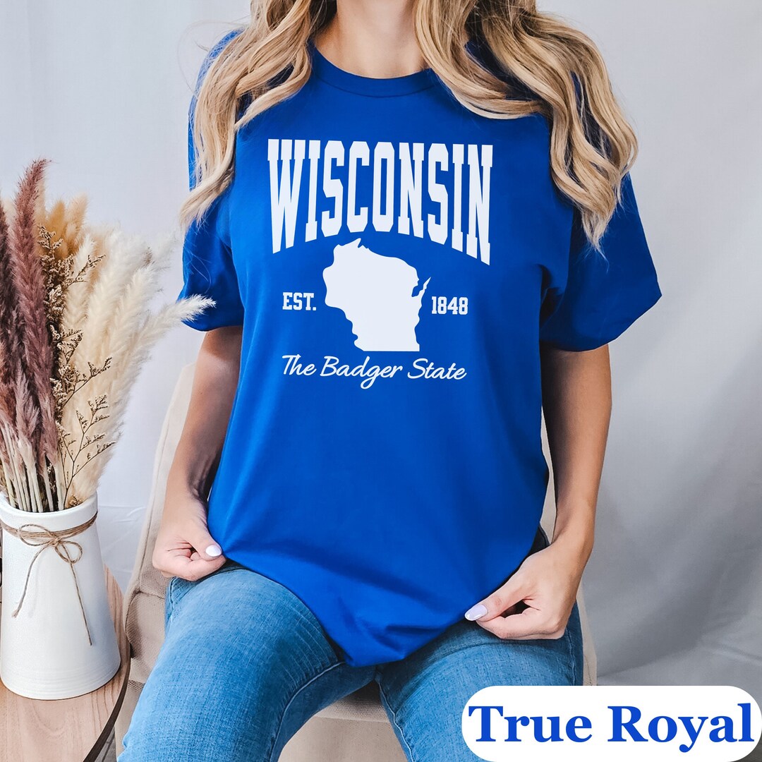 The Badger State Wisconsin State Shirt, Wisconsin T-shirt WI Shirt ...