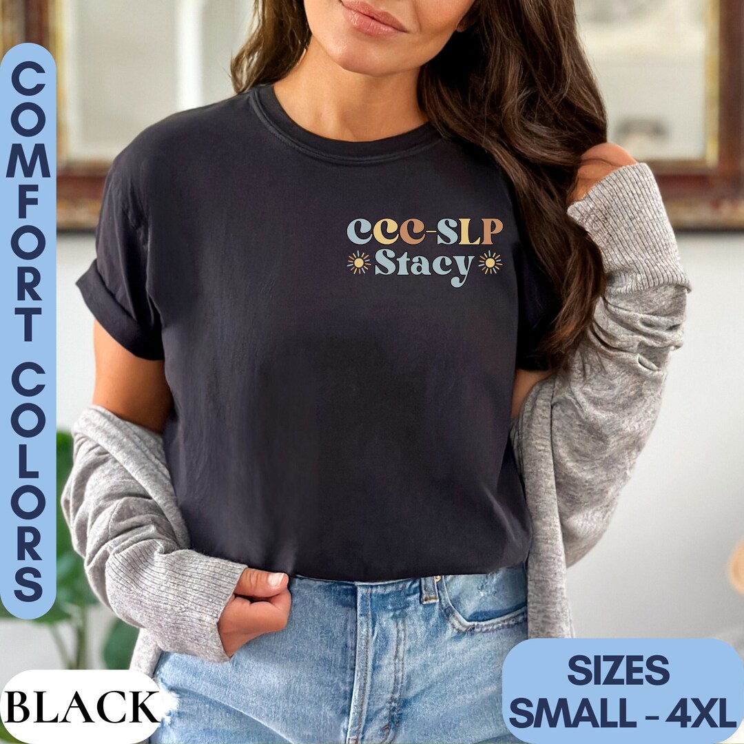 Custom CCC-SLP Speech Language Pathologist Shirt, Speech Therapist ...