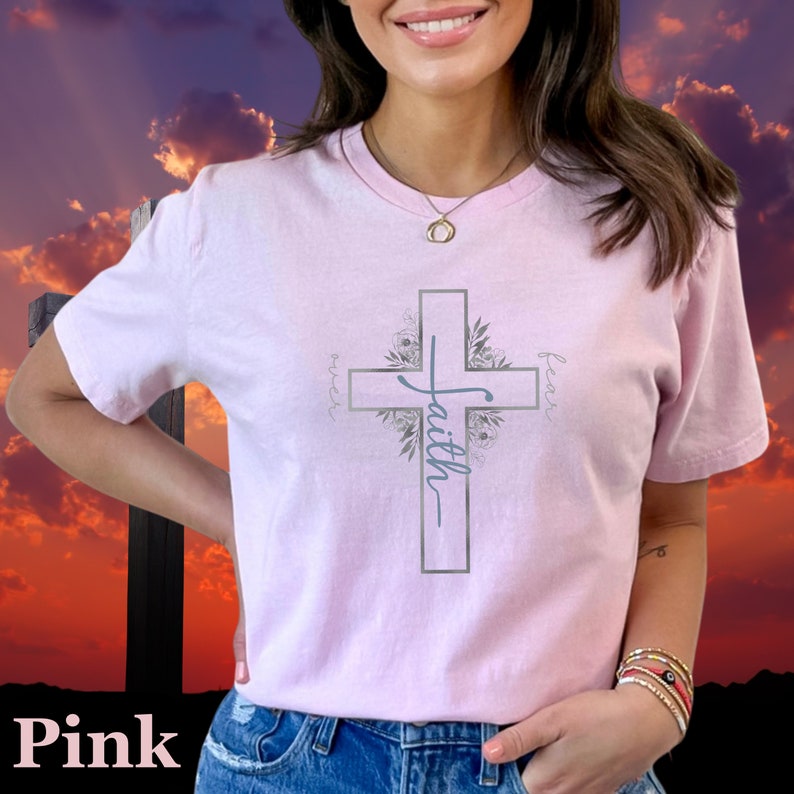Faith Over Fear Shirt Faith Based Shirts Faith Based T Shirts Christian