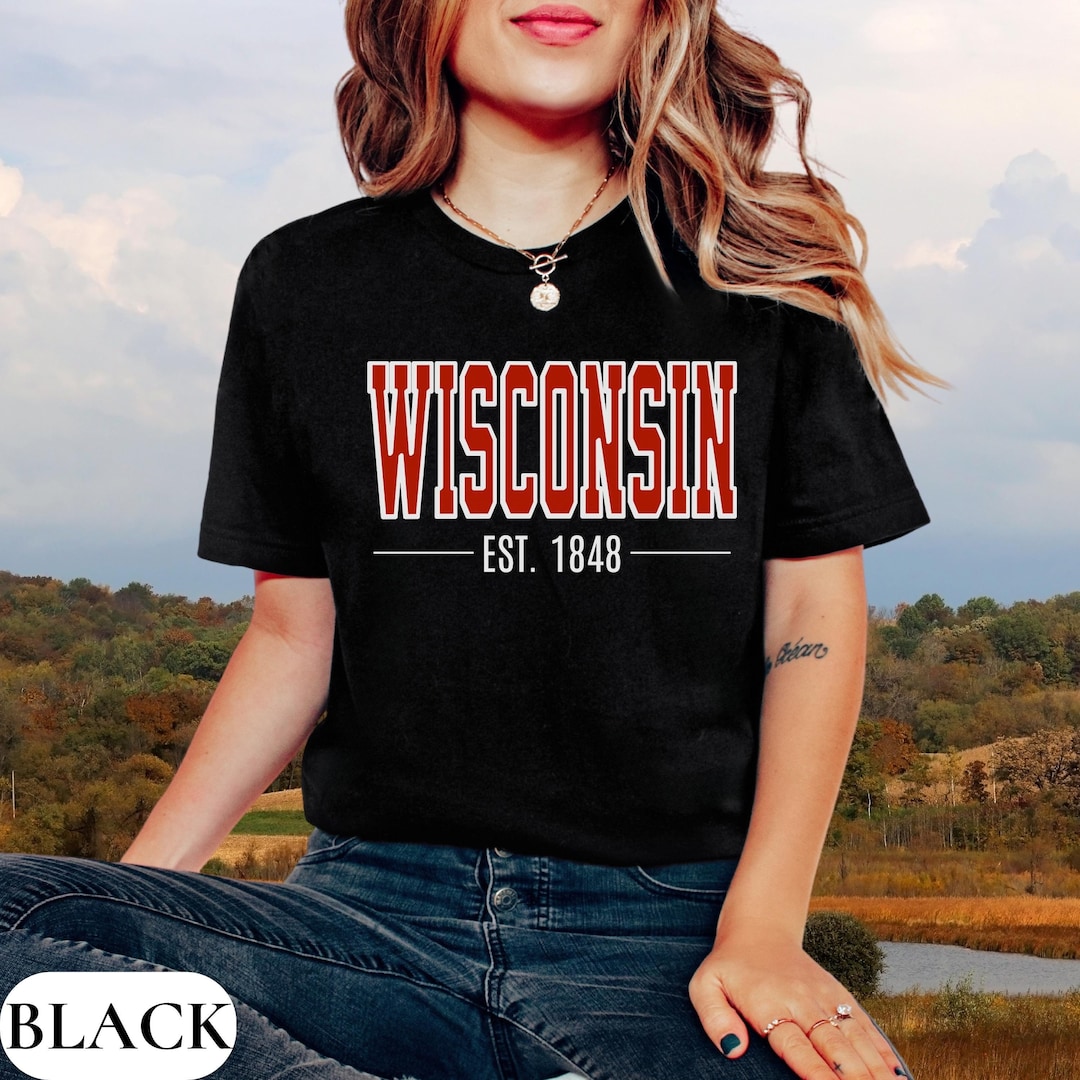 Wisconsin Shirt, the Badger State Madison Wi Tee Wisconsin Tshirt Gift ...