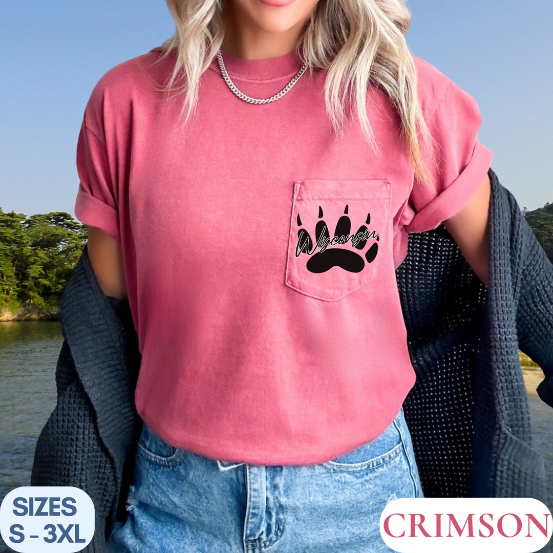 Comfortcolor Wisconsin Graphic Pocket Shirt, Midwest Shirt Wisconsin T ...