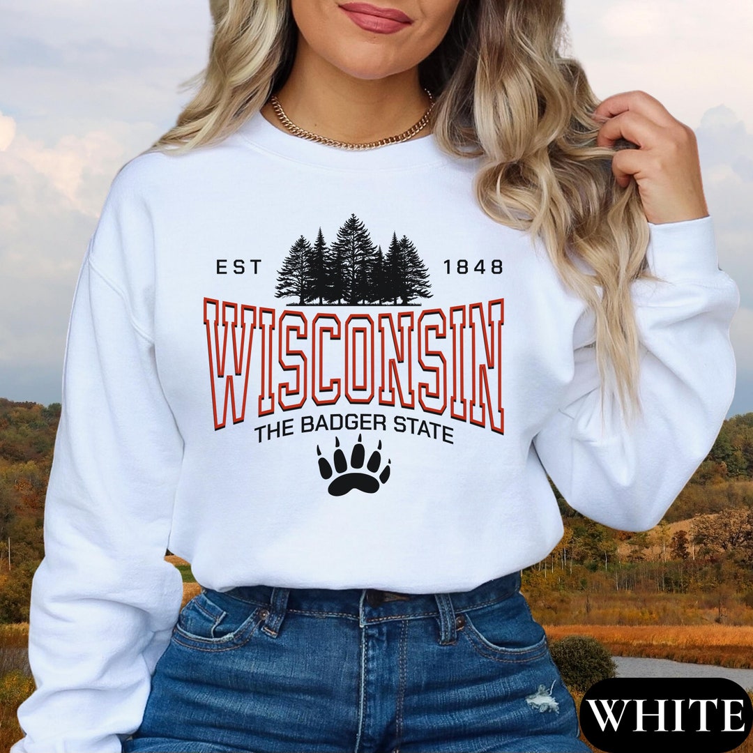 The Badger State Wisconsin Sweatshirt, Madison Wi Sweatshirt University ...