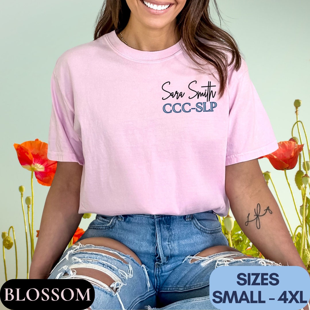 Custom CCC-SLP Speech Language Pathologist Shirt, Speech Therapist ...