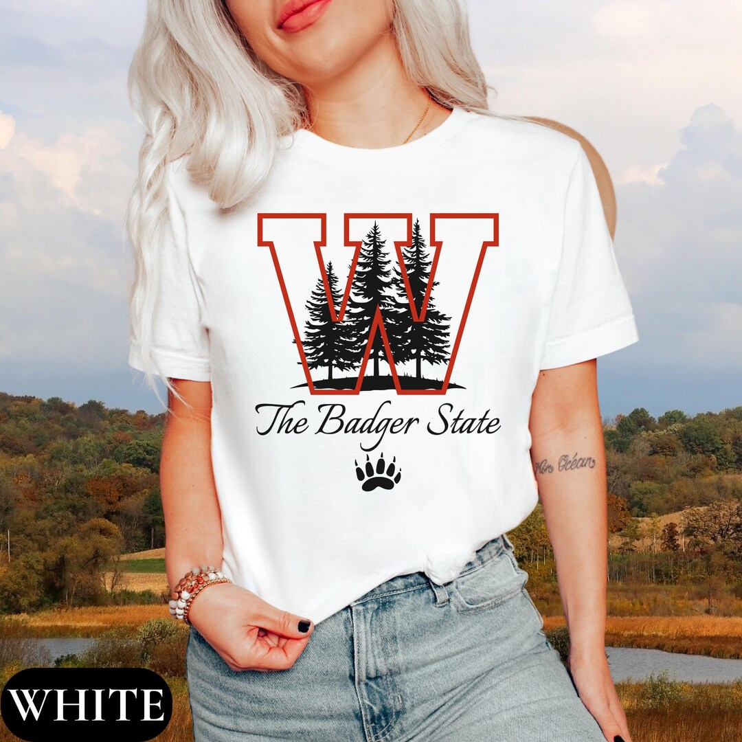 The Badger State Madison Wisconsin Shirt, Te Wisconsin Tshirt Wisconsin ...