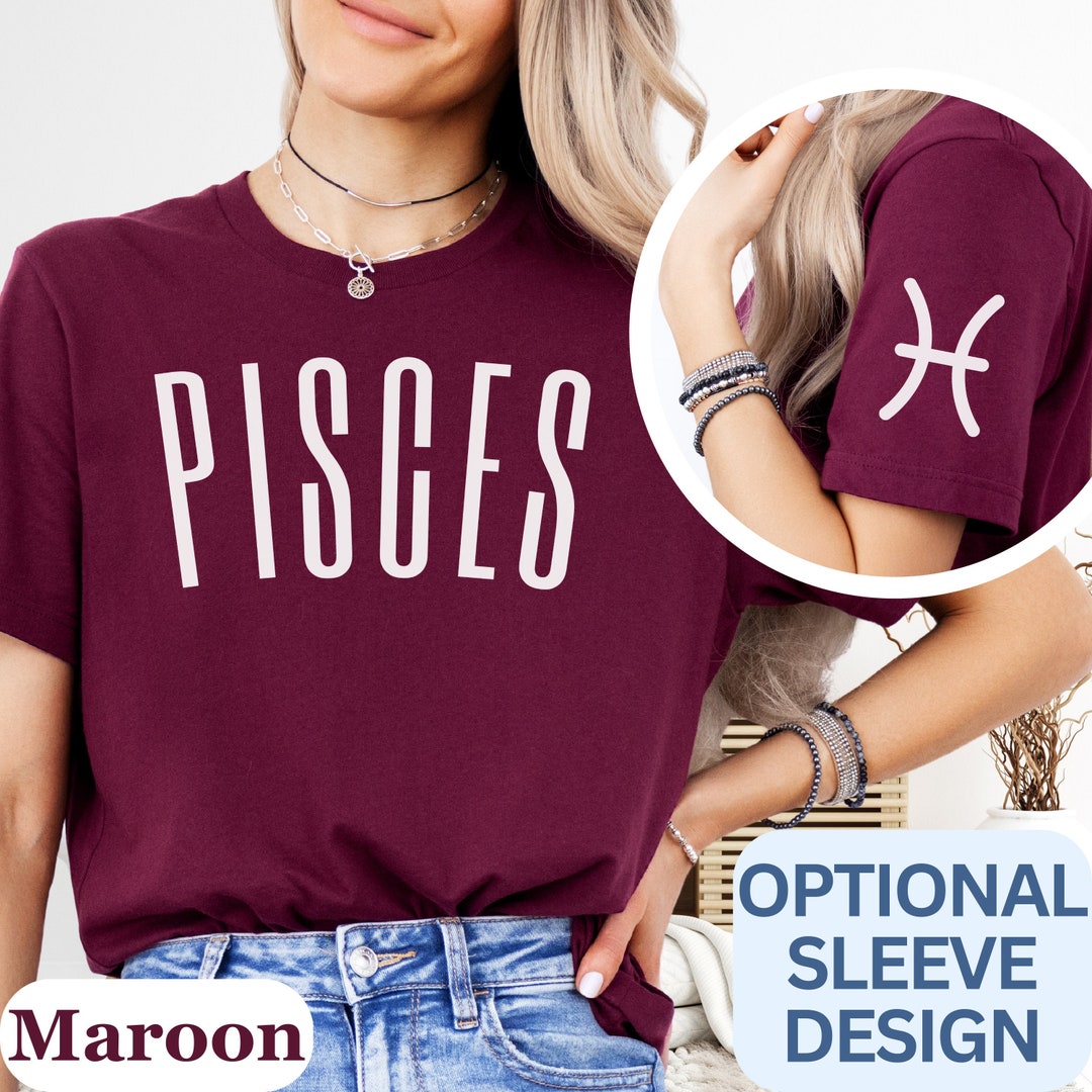 Pisces Zodiac Sign Shirt, Pisces Tshirt Horoscope Shirt Constellation ...