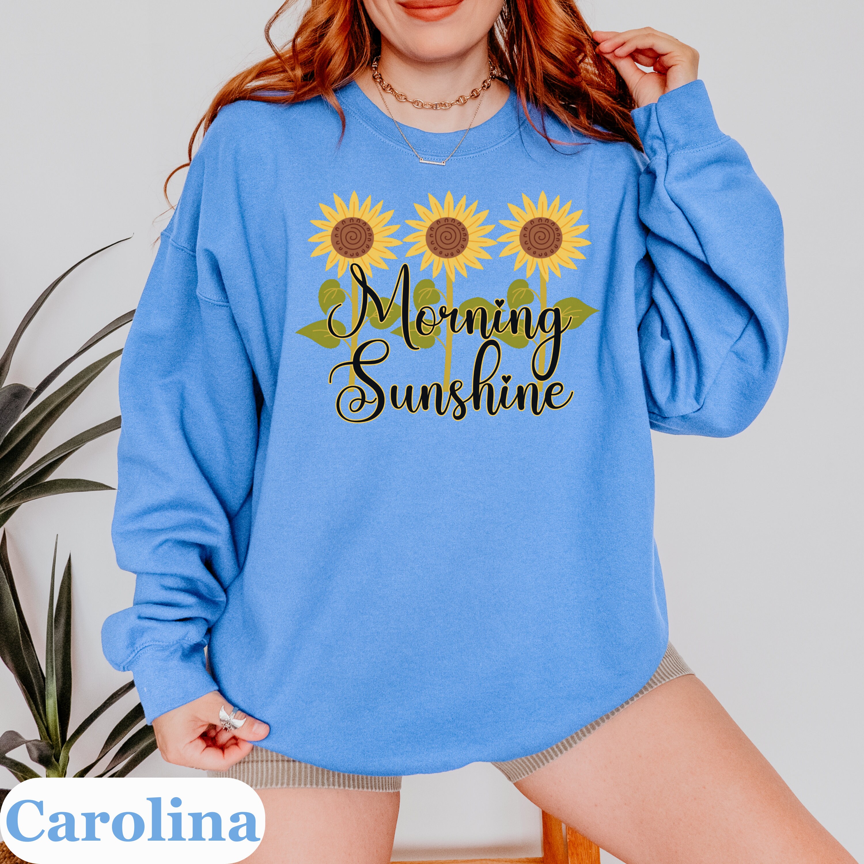 Morning Sunshine Sweatshirt, Comfort Colors Sunshine Shirt Women Sun ...
