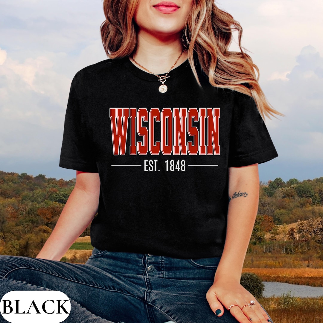 Wisconsin Shirt, the Badger State Madison Wi Tee Wisconsin Tshirt Gift ...