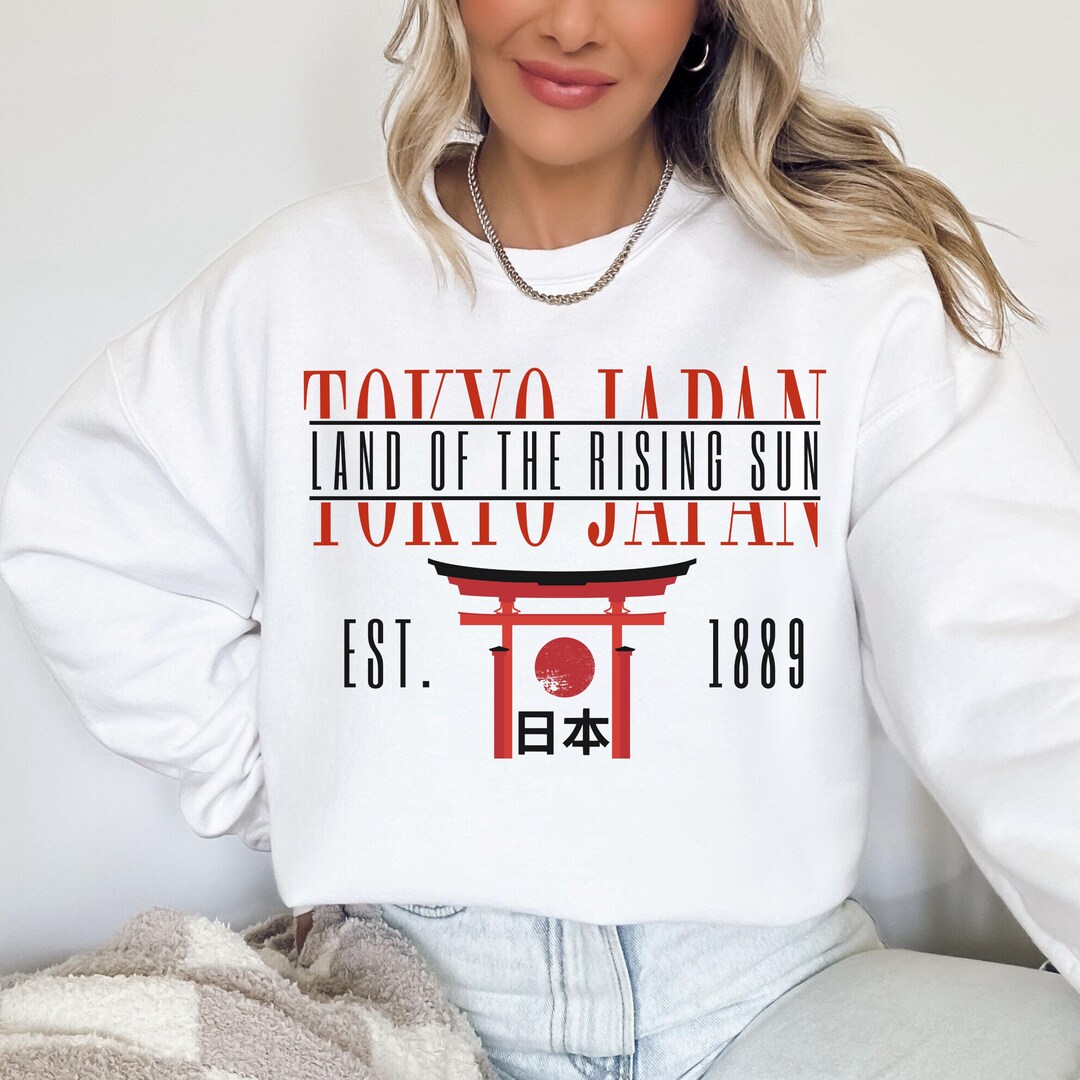 Kanji Sign Japan Tori Shinto Sweatshirt, Japanese Tori Gate Tokyo Japan ...