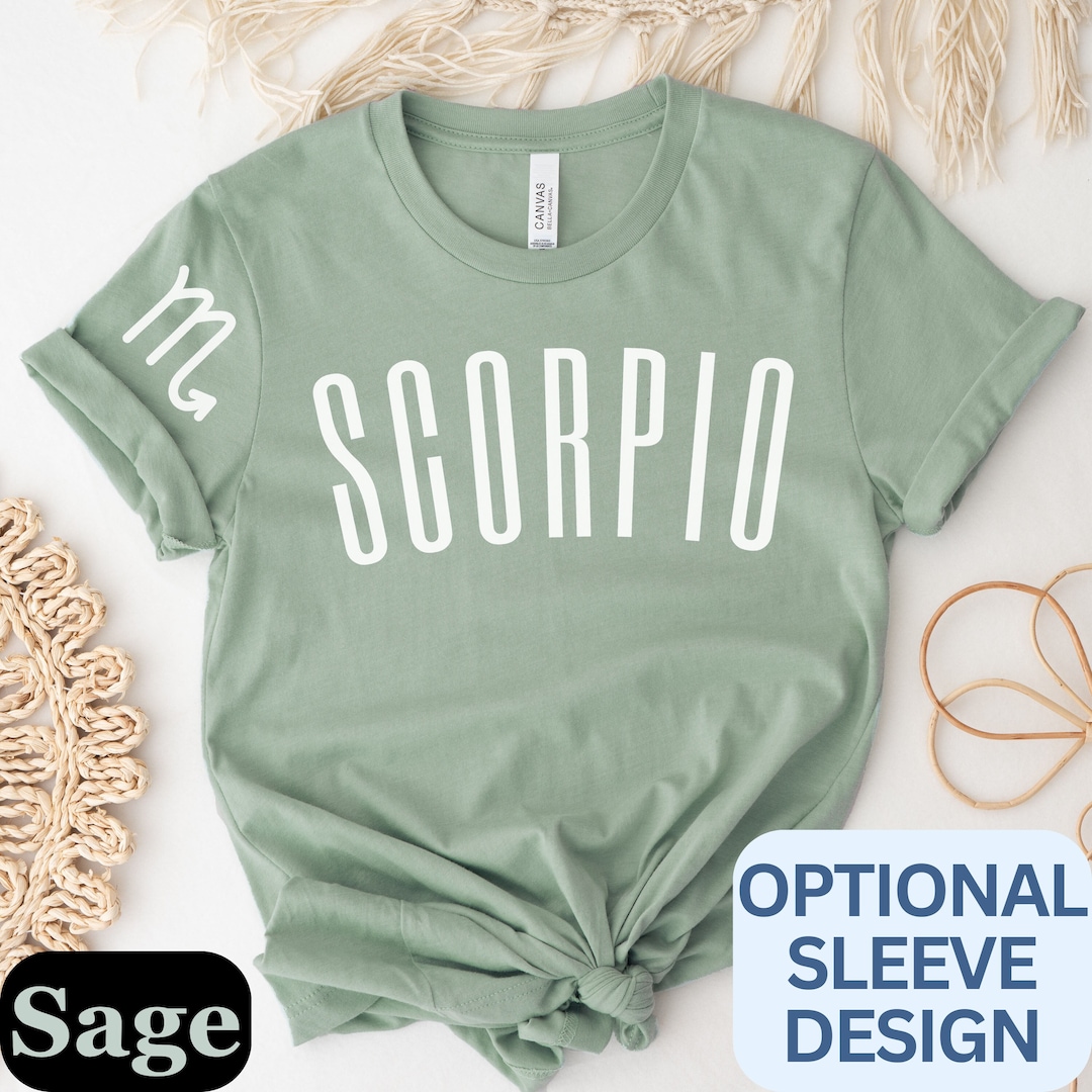 Scorpio Zodiac Sign Shirt, Scorpio T Shirt Horoscope Shirt ...