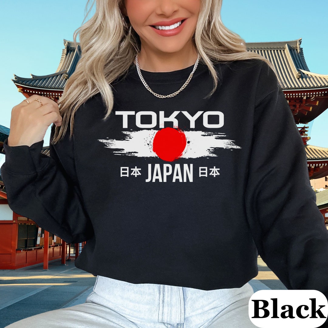 Tokyo Japan Sweatshirt, Japanese Long Sleeve Shirt Kawaii Sweater Anime ...