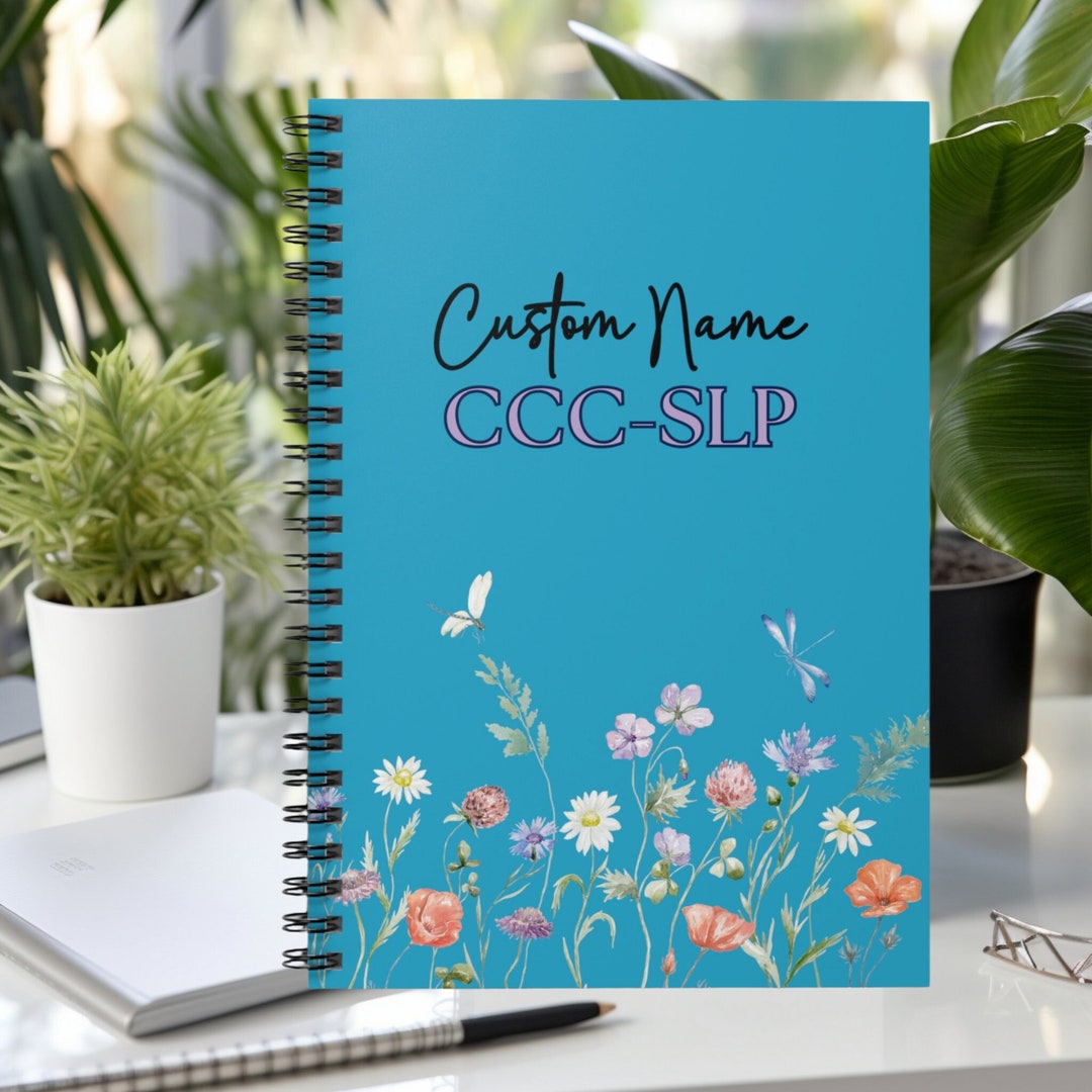 CCC-SLP Personalized Spiral Notebook Speech Notebook for Data ...