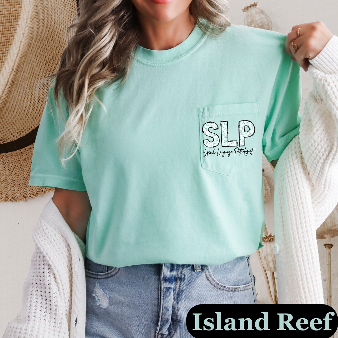 Floral Slp Speech Language Pathologist Shirt, Gift Slp Pocket T Shirt ...