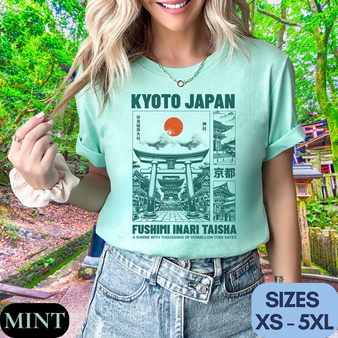 Fushimi Inari Taisha Shrine Kyoto Japan Shirt, Kyoto Torii Japanese ...