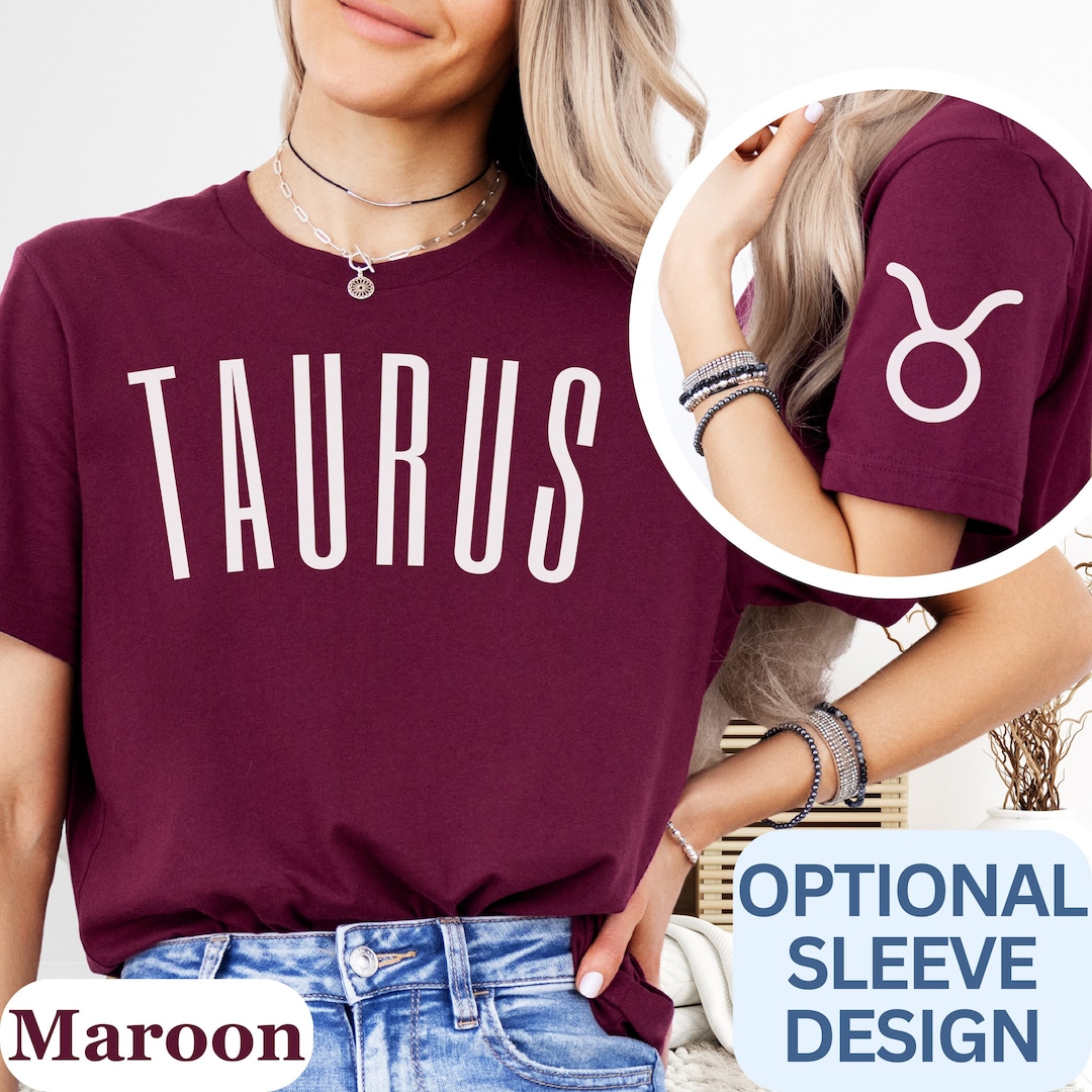 Taurus Zodiac Sign Shirt, Taurus T Shirt Horoscope Shirt Constellation ...