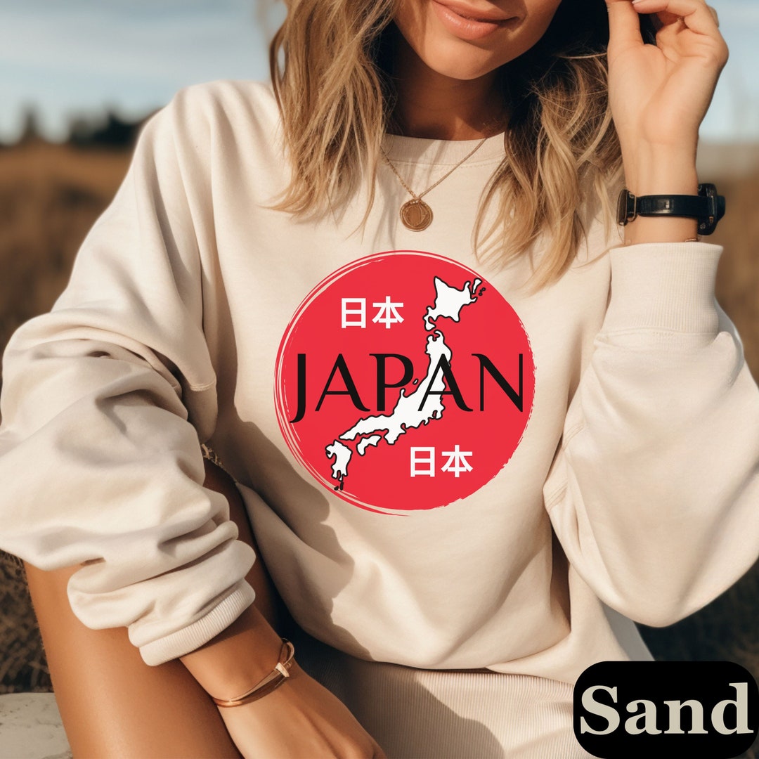 Japan Sweatshirt Japan Sweater Japan Crewneck Japanese Style Crew Neck ...