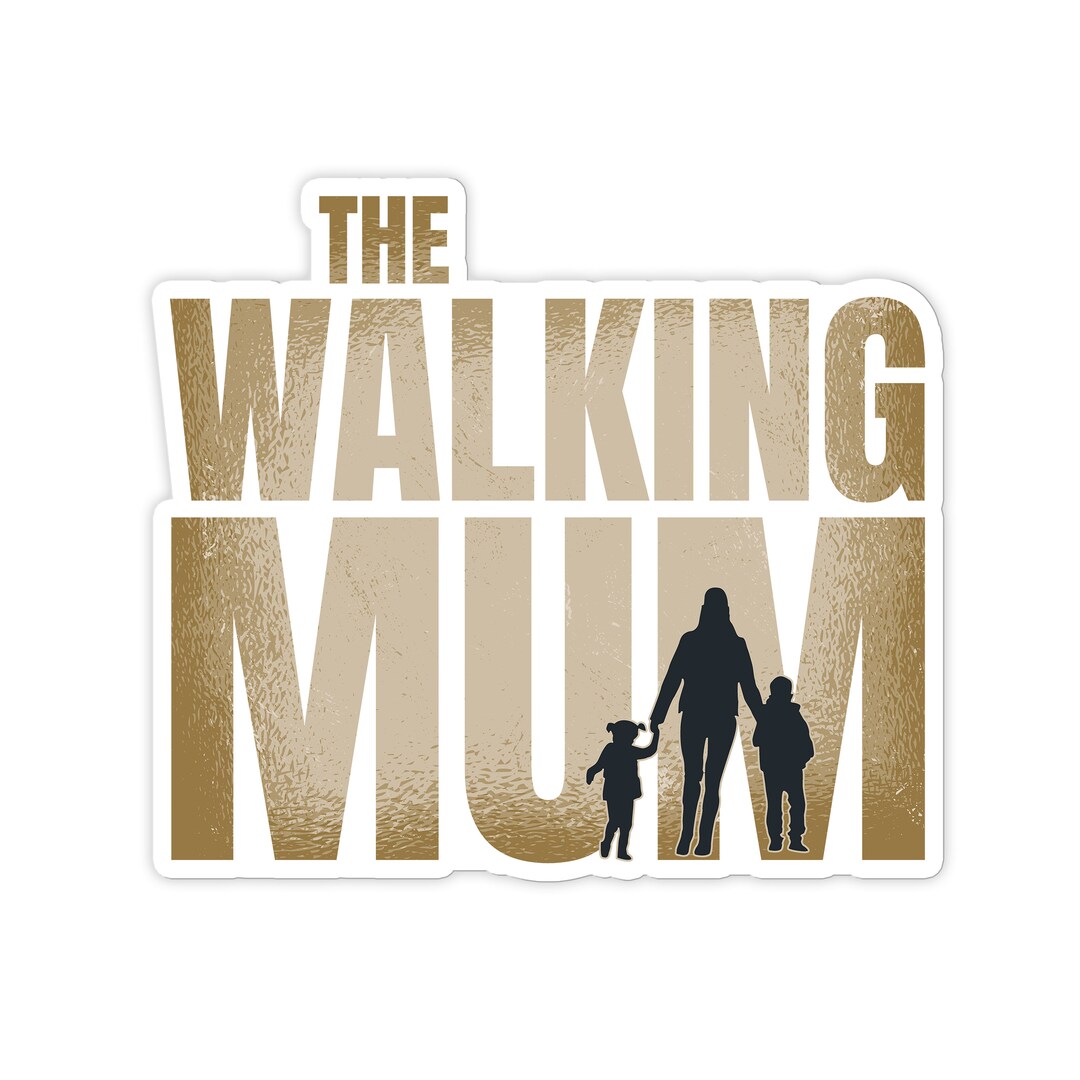 3 Vinyl Sticker the Walking Mum Sticker Water Bottle - Etsy