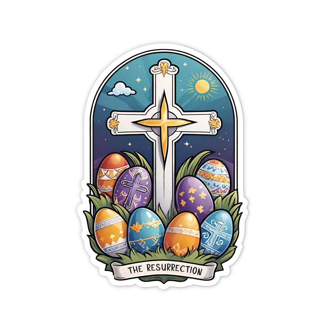 Resurrection Easter Tarot Card Sticker: Waterproof Vinyl Decal, Laptop ...