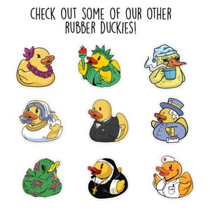 3" Vinyl Sticker, Rubber Ducky Graduate Sticker, Water Bottle Sticker ...