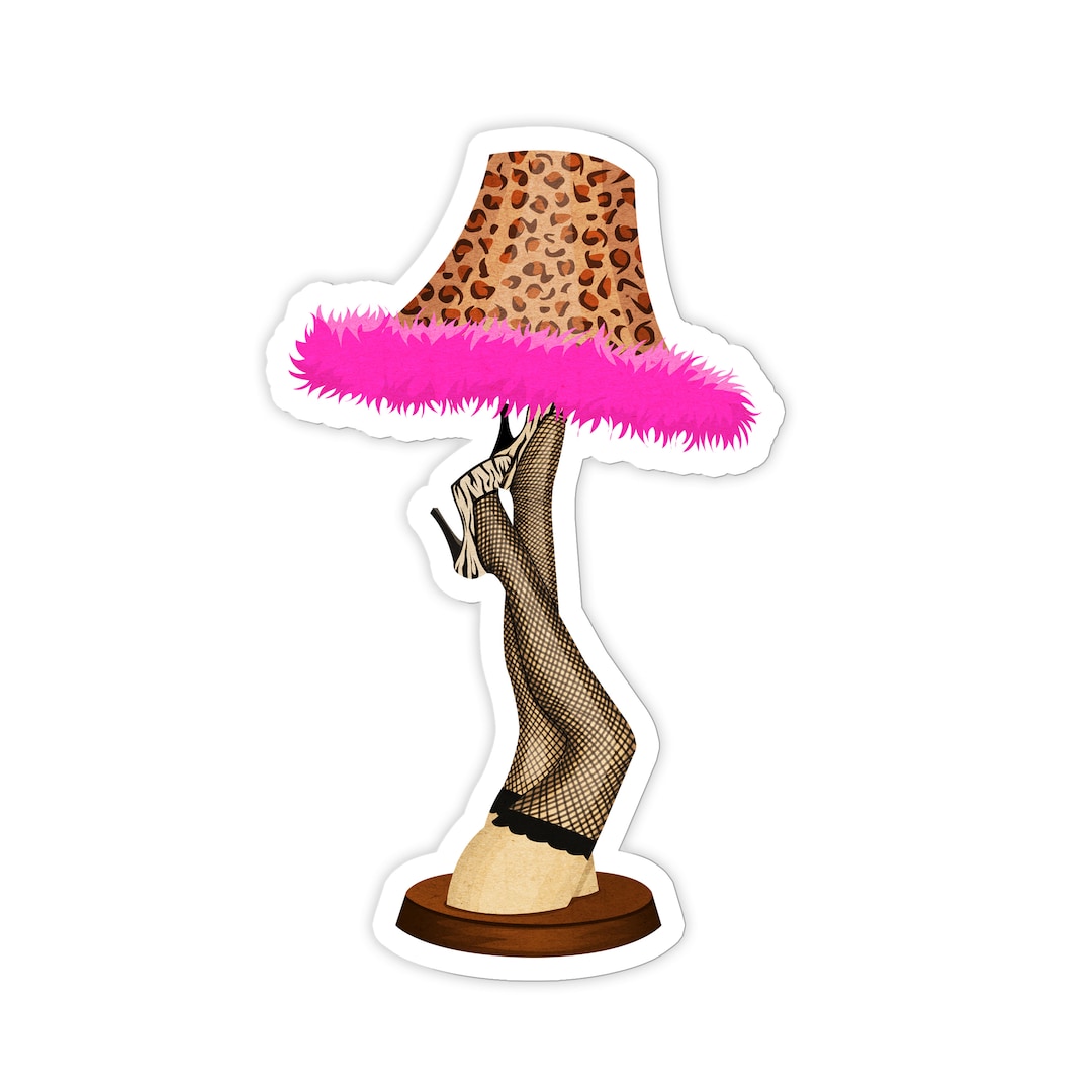 3" Vinyl Sticker, Leg Lamp Sticker, Water Bottle Sticker, Laptop ...