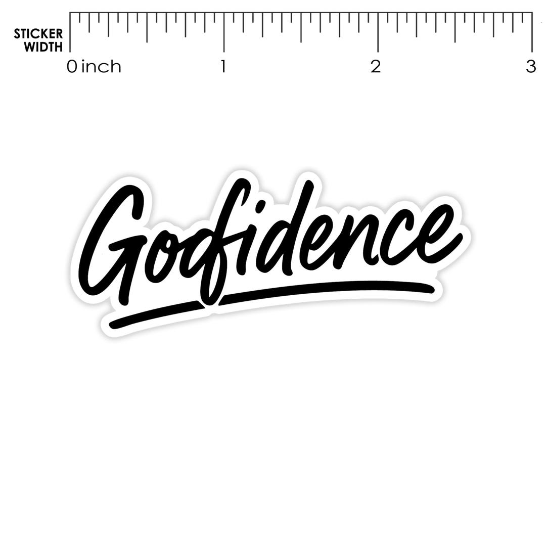 Godfidence Vinyl Sticker - Waterproof Vinyl Decal, 2.5" Wide, Laptop ...