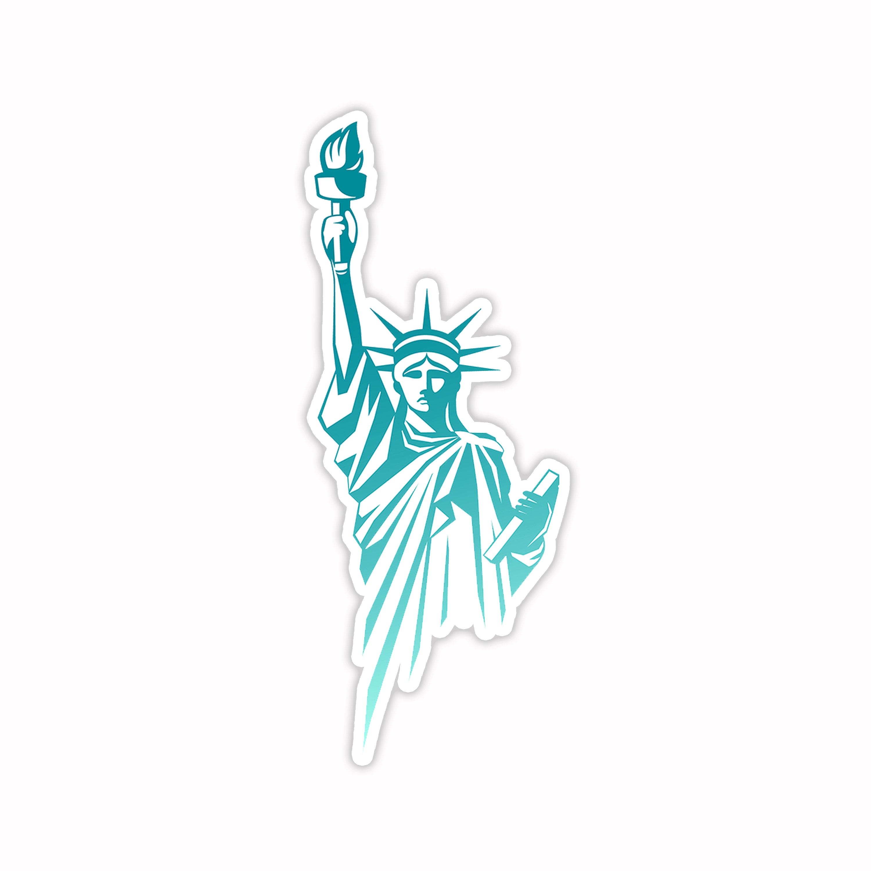 3 Vinyl Sticker, Statue of Liberty Sticker, Water Bottle Sticker ...